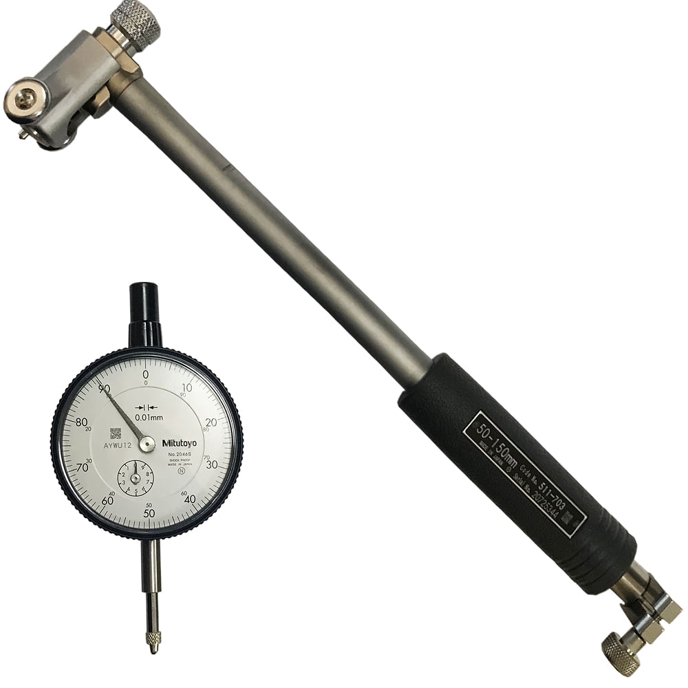 Comparador de Diâmetro Interno Mitutoyo 50-150mm 0,01mm 511-713 ...