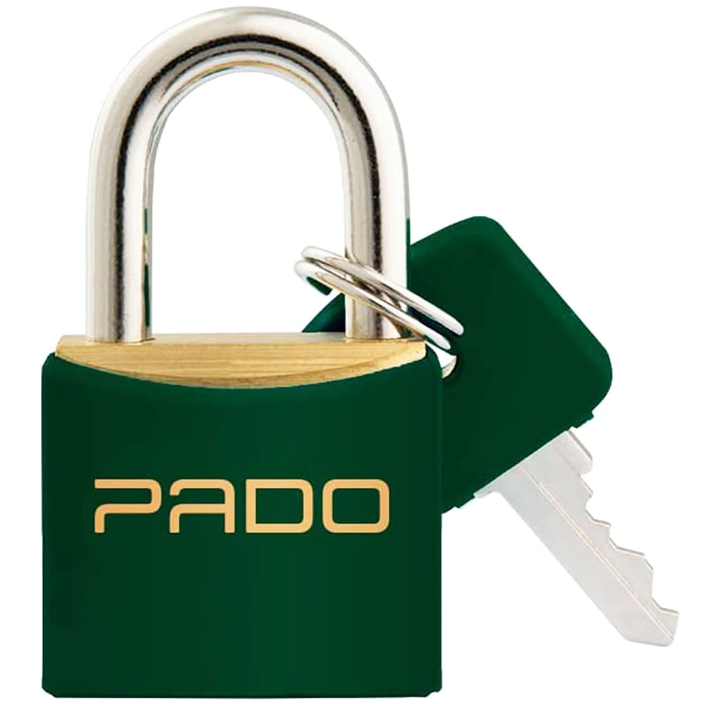 Cadeado Cores Verde 40mm Pado - Luitex Máquinas e Ferramentas + de 120. ...