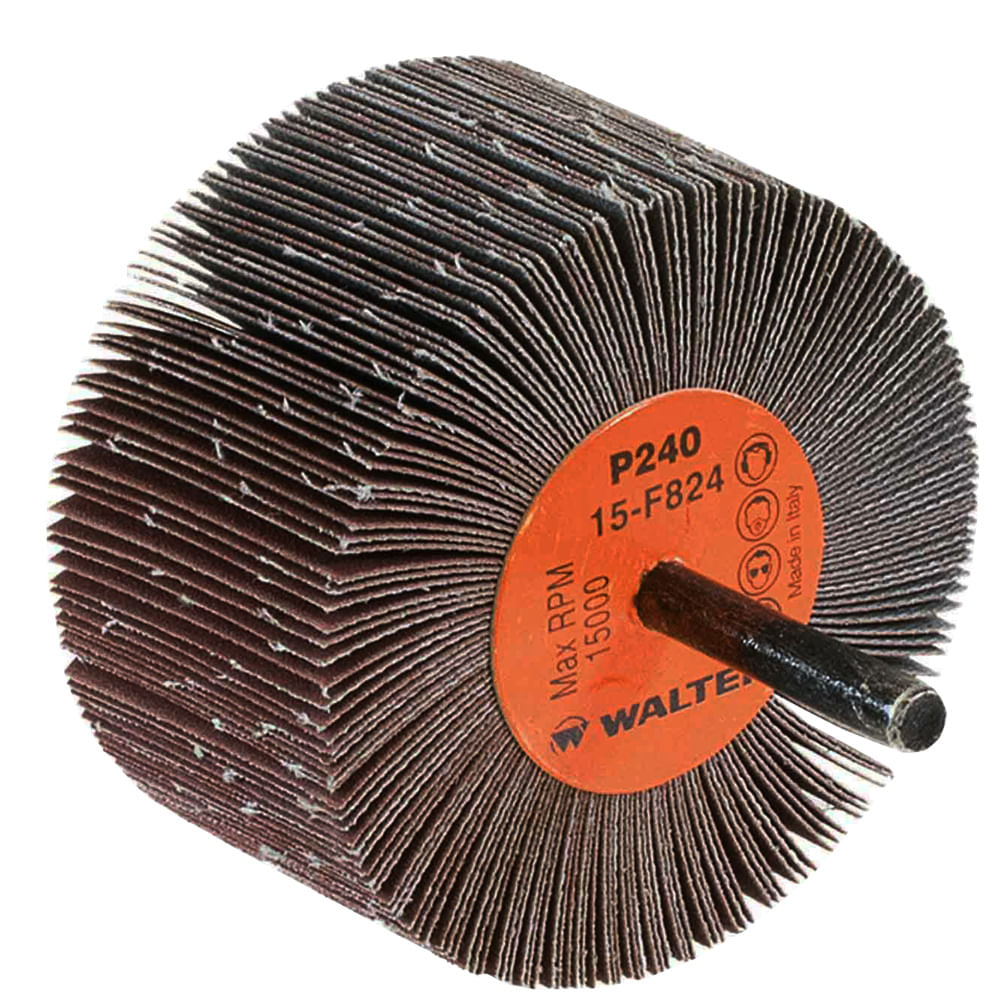 Roda Lamelar de Lixa com Haste 80 x 30 x 6,35mm G240 Walter - Luitex ...