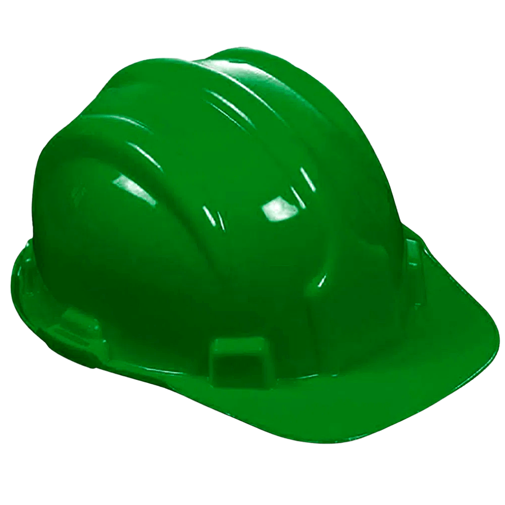 Capacete de Segurança PLT Verde Com Carneira Plastcor - Luitex Máquinas ...