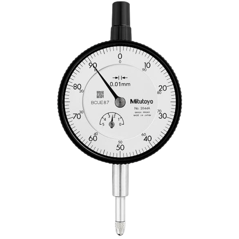 Relógio Comparador Tampa Orelha 5mm 0 01mm Mitutoyo 2044a Luitex