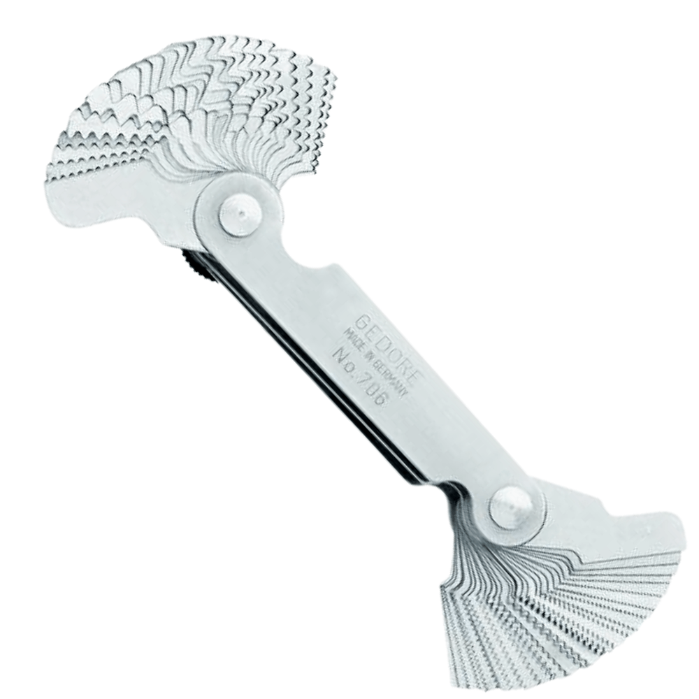 Calibre de Rosca 0.25 a 6mm 706 Gedore - Luitex Máquinas e Ferramentas ...