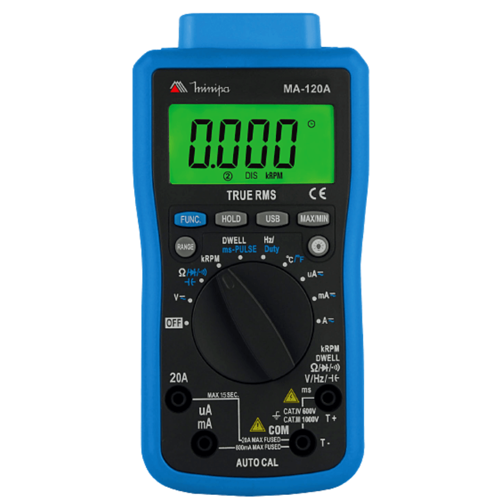 Multímetro Automotivo com True RMS CAT III 1000V/CAT IV 600V MA-120A ...