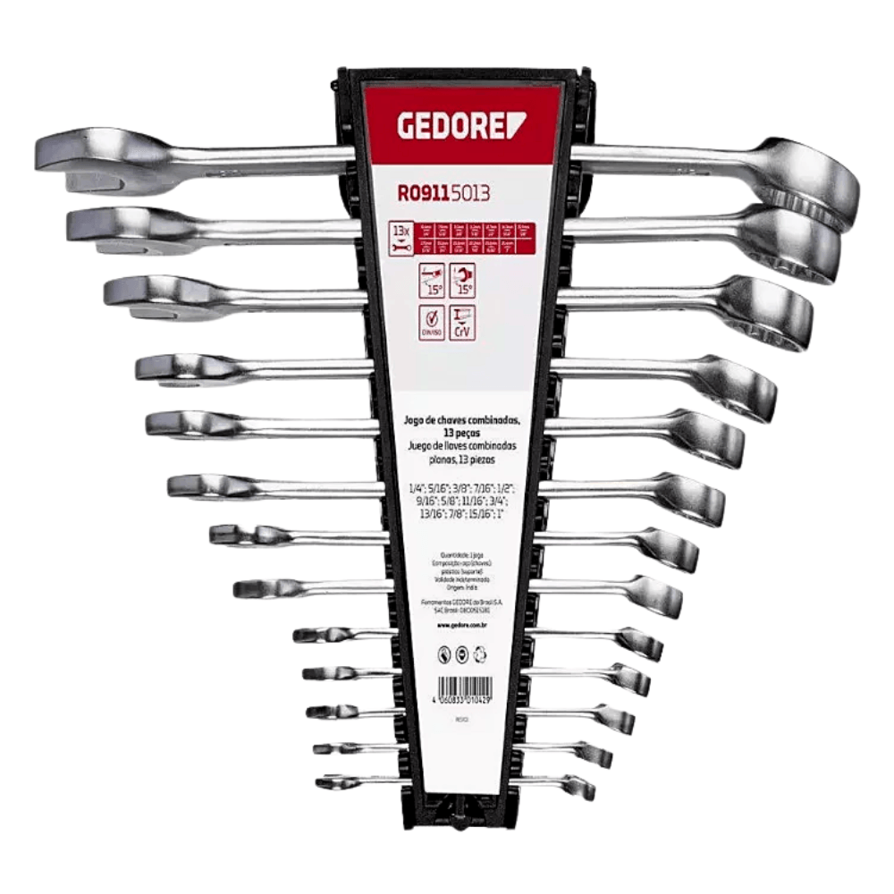 Jogo Chave Combinada 1/4 a 1 Pol. 13 Peças R09115013 Gedore - Luitex ...