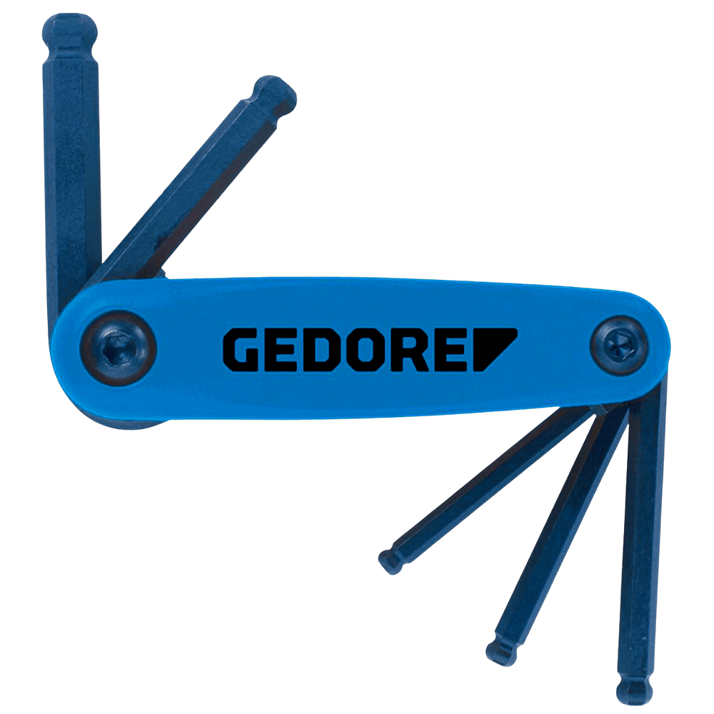 Jogo Chave Allen Abaulada 5 a 10mm 5 Peças 42SCKL-5M Gedore - Luitex ...